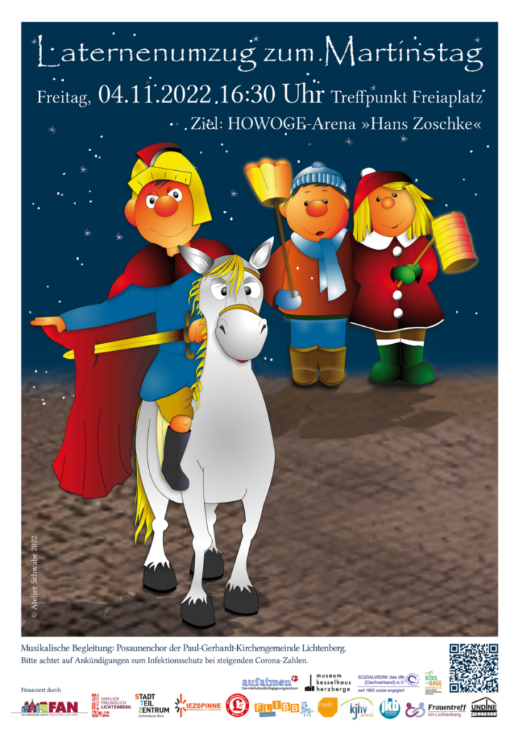 Laternenumzug zum Martinstag am 4. November in Lichtenberg